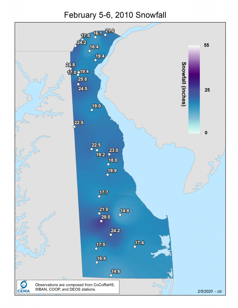 Ten Years Since Delaware’s “Snowmageddon” - Delaware Climate Office