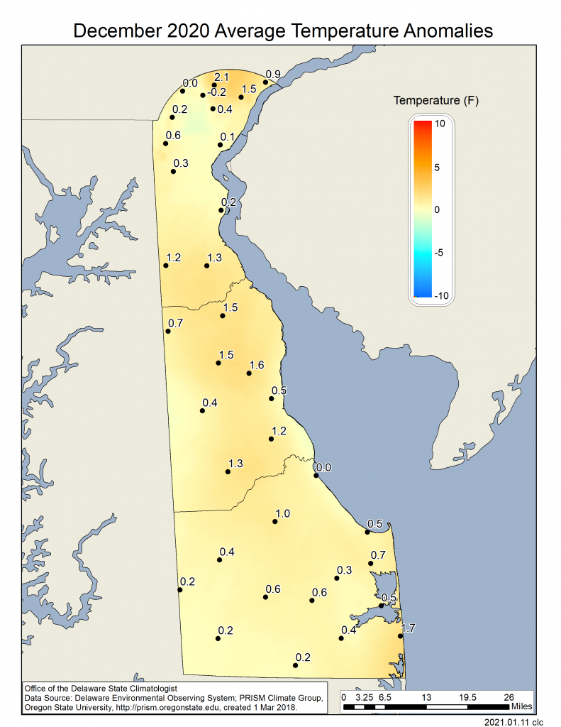 December 2020 – Continued Warm and Wet Across Delaware - Delaware ...